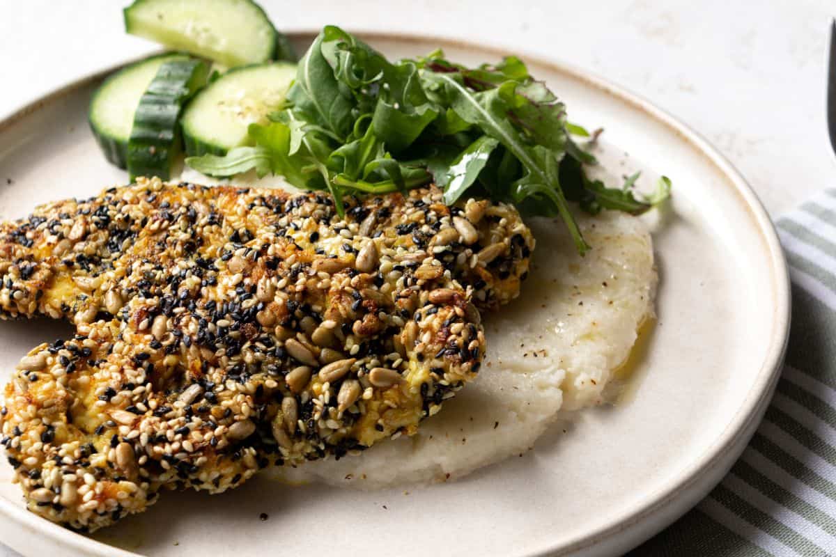 Koolhydraatarme kipschnitzel - Lowcarbchef.nl