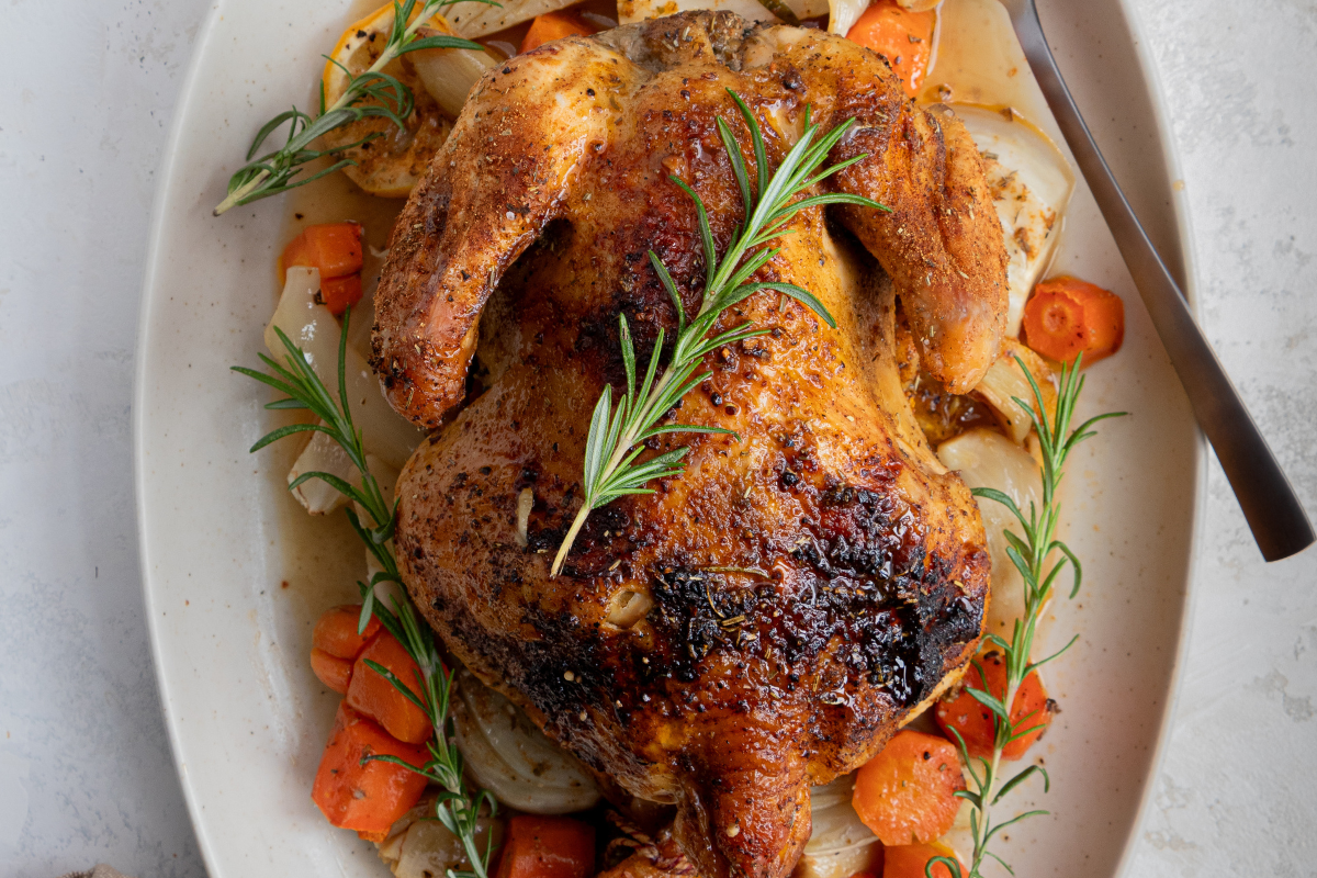 Hele kip uit de oven - Lowcarbchef.nl